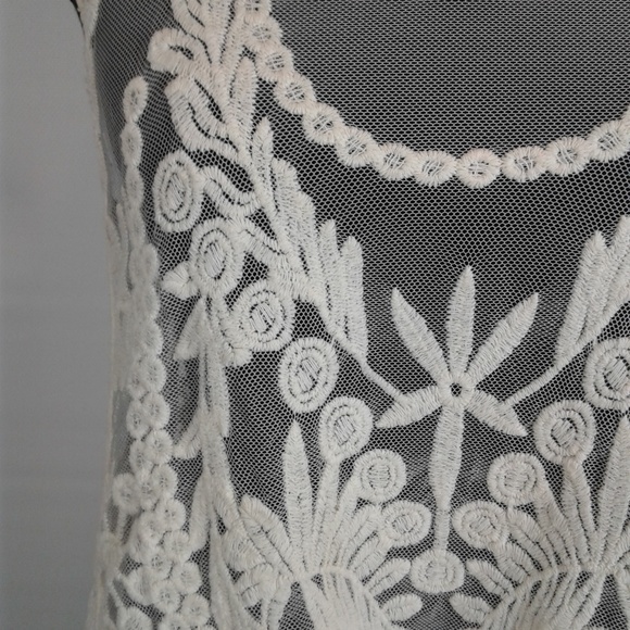 Nabu | Tops | Nabu Sheer Lace Tank Top | Poshmark